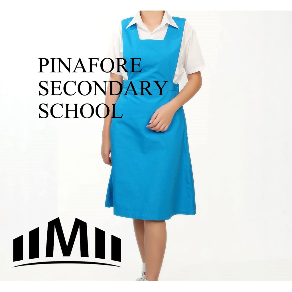 Velvet Pinafore Sekolah Menengah Perempuan /Kain licin Koshibo /Ready ...