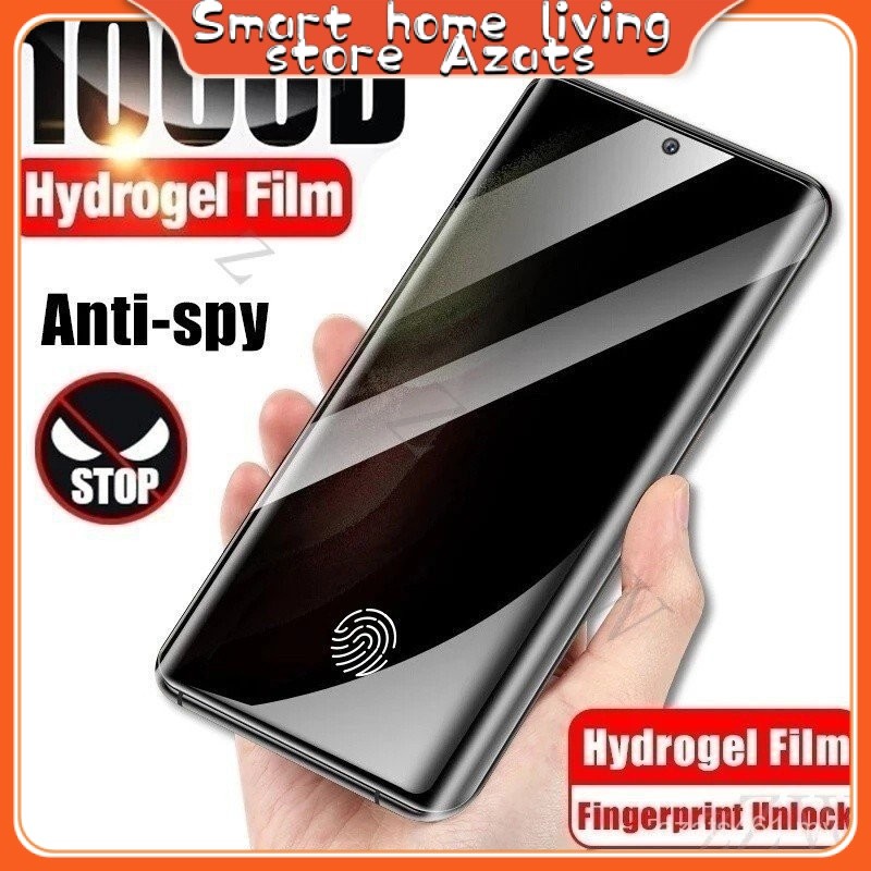 Full Cover Anti-Spy Hydrogel Film fingerprint unlock For Honor 20 30 50 60 70 80 90 100 200 Pro ...