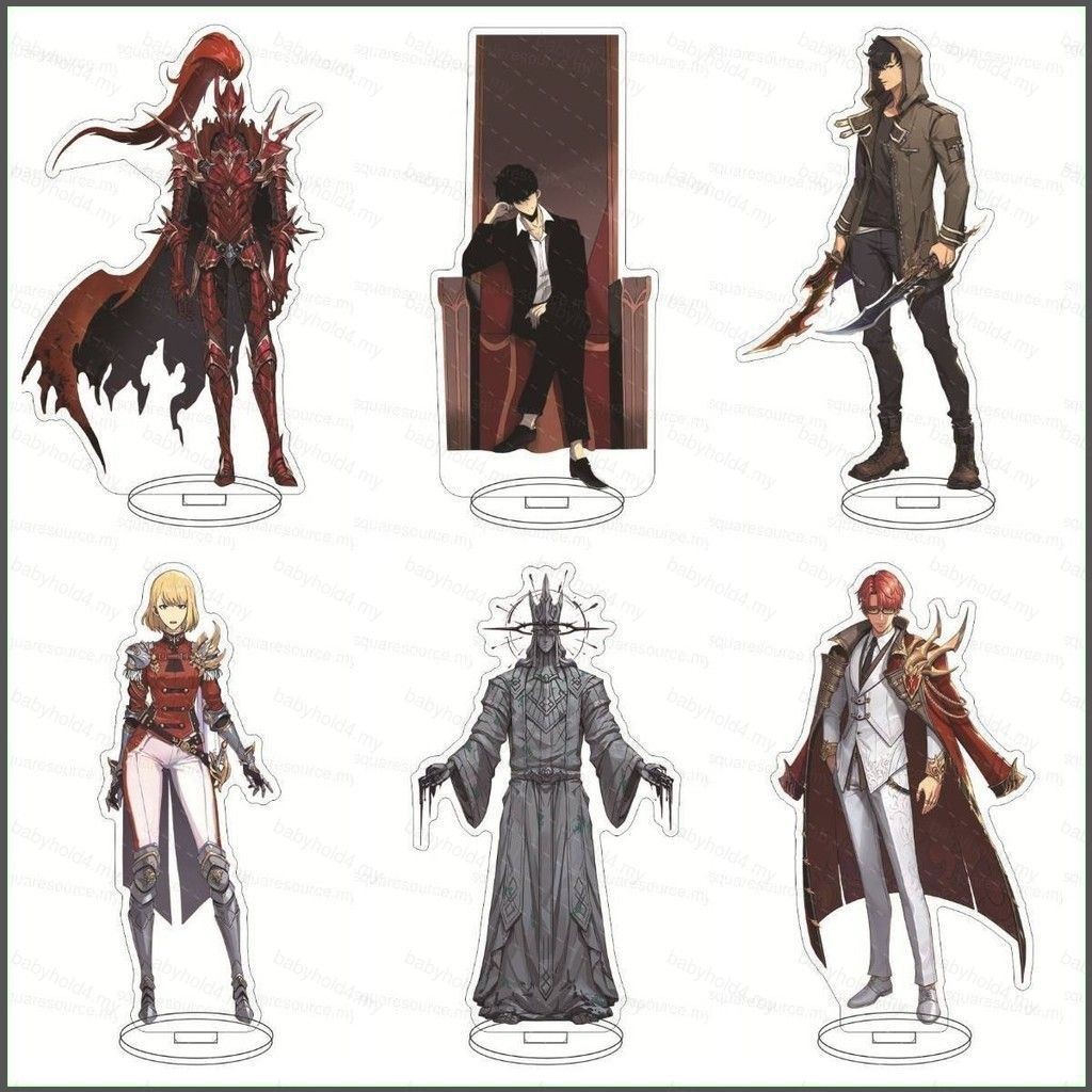 Solo Leveling Figure Model Toy Acrylic Stands Anime Plate Holder Sung ...