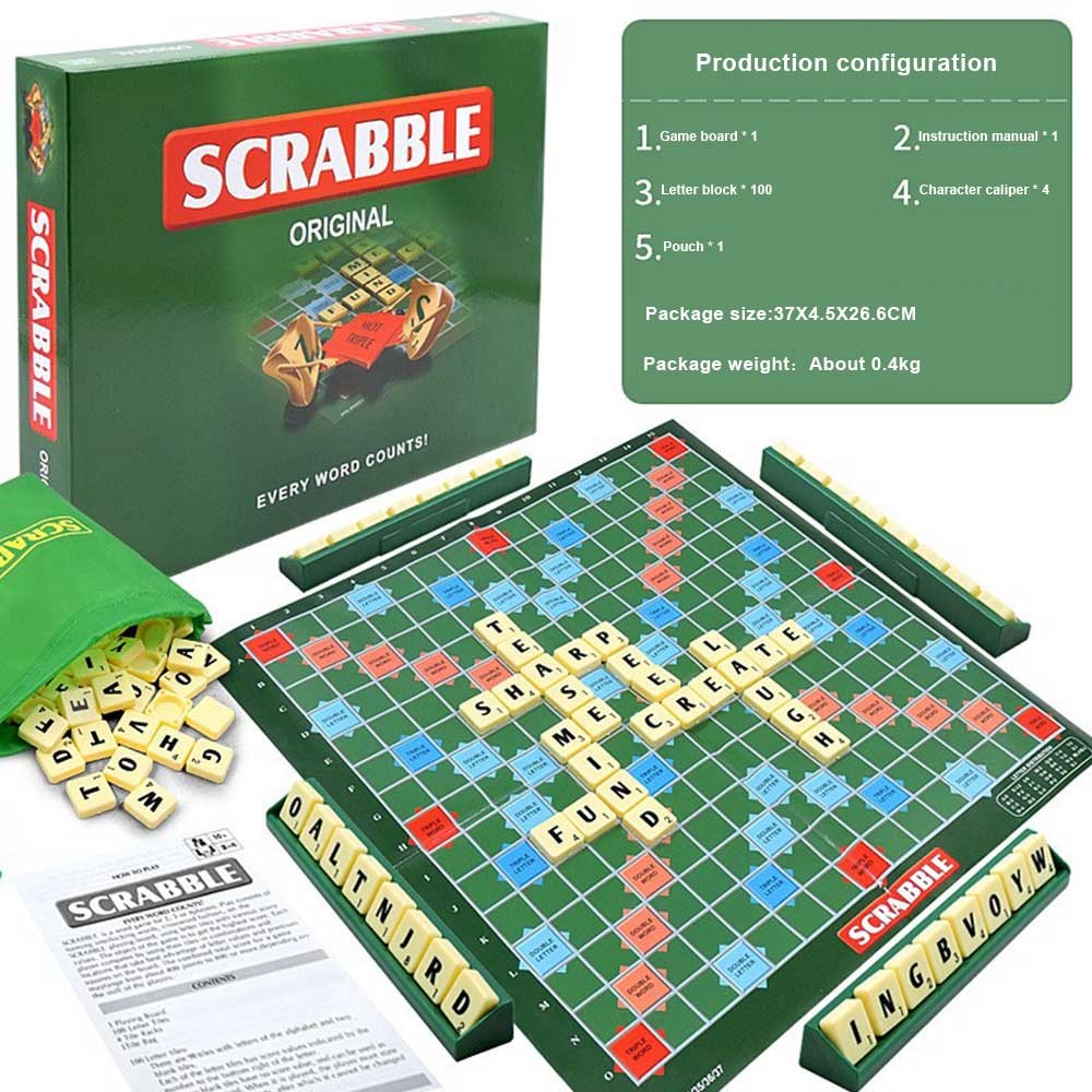 New & Sealed Original Scrabble Board Game Family Kids Educational Toys | Shopee Malaysia