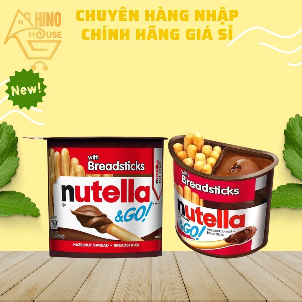 Nutella Chocolate Dipping Sticks & Go 52g USA, Delicious Chocolate ...