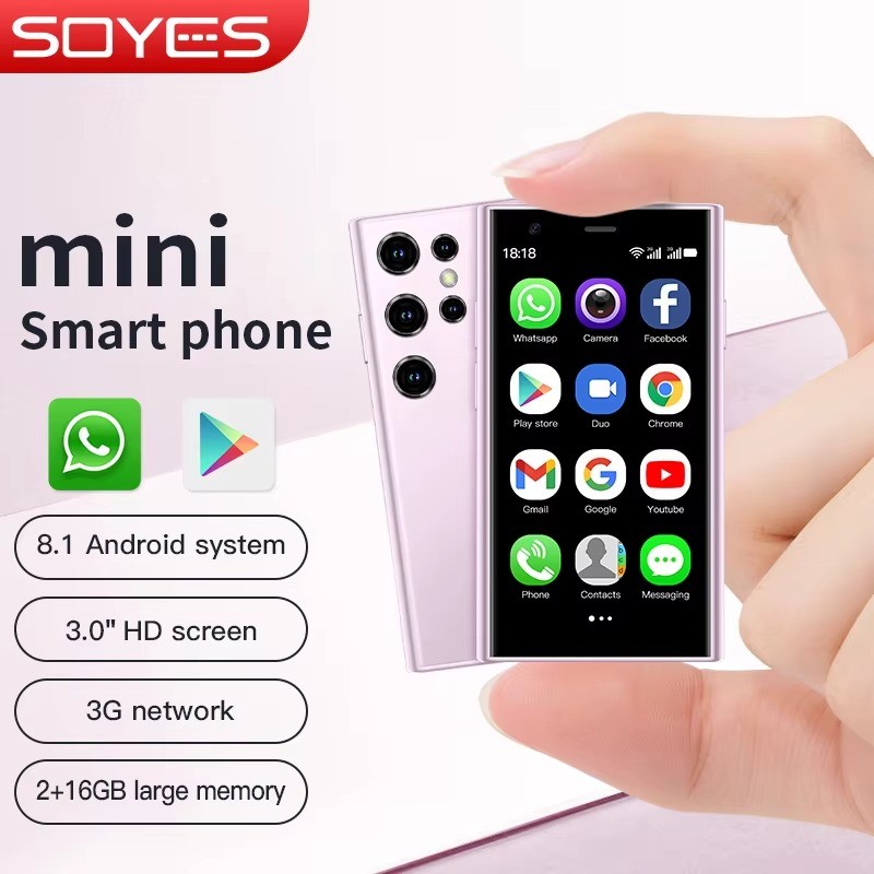 cute mini S23 pro 3 Inch Mobile Phone Android 8.1 Mini Porket phone ...