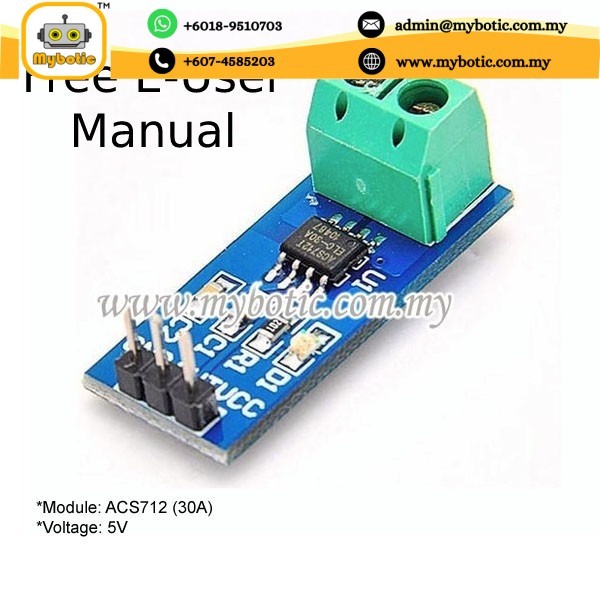 ACS712 Current Sensor Module (30A) | Shopee Malaysia