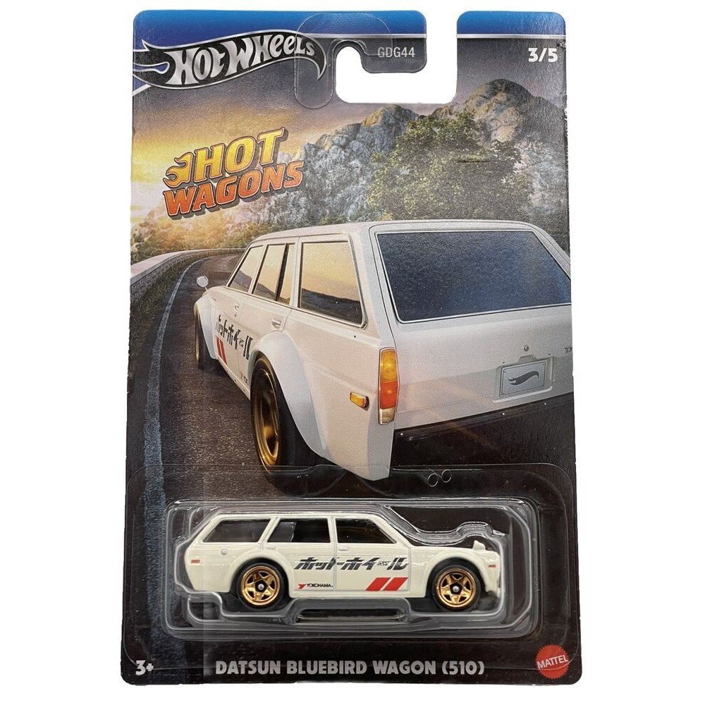 Hot Wheels 2024 HW Hot Wagons 3/5 White Datsun Bluebird Wagon (510 ...
