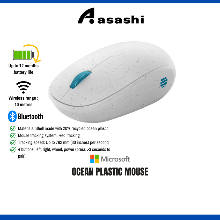 Microsoft Ocean Plastic Mouse ( I38-00005 ) | Shopee Malaysia