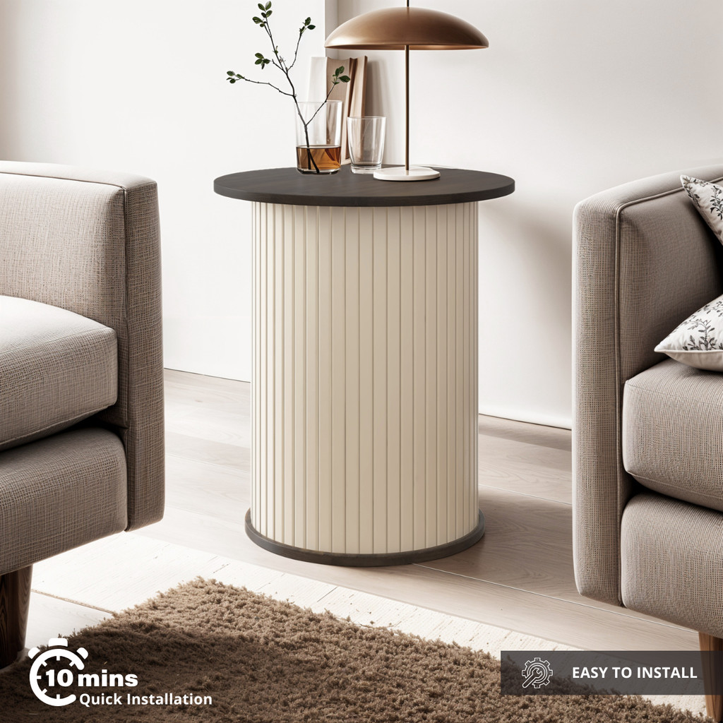 Synergy House Flutoria Lincoln Side Table | Meja Sisi | End Table Round ...