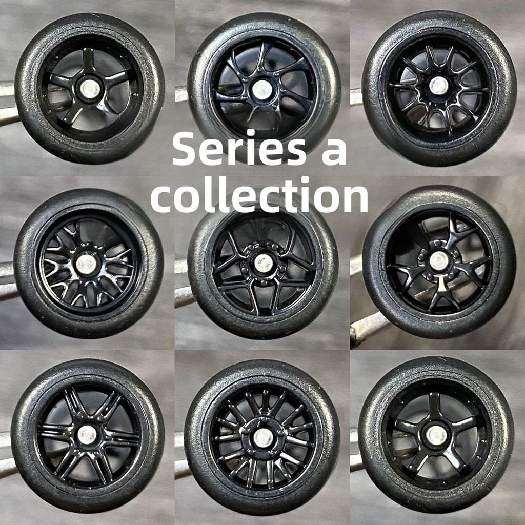 1:64 Rubber Tire & Wheel Upgrade Kit for Hot Wheels, Tomica & Matchbox ...