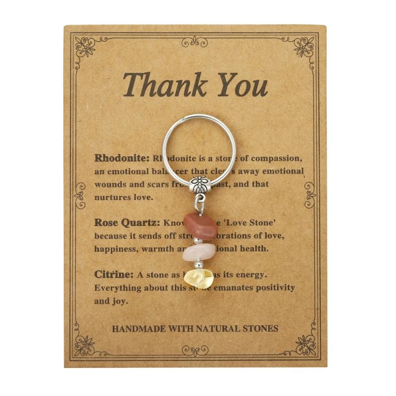 ThickRich 1 Piece Handmade Red Agate Card Combination Pendant Keyring ...