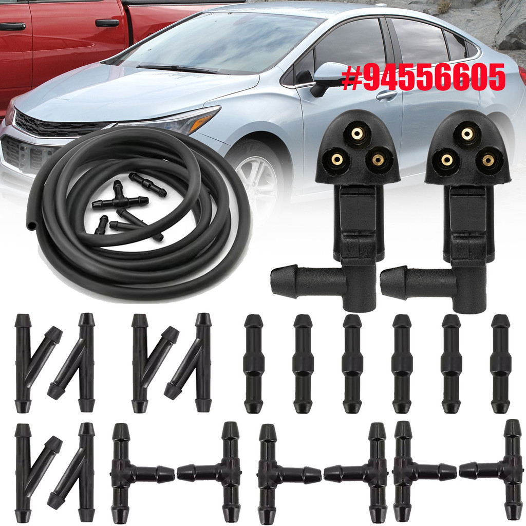 Front Windshield Wiper Washer Nozzle Spray Jet Hose Pipe For Chevrolet ...