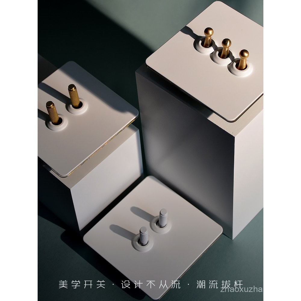 Lever Unique Light Switch Retro Power Double Open Double Control Single ...