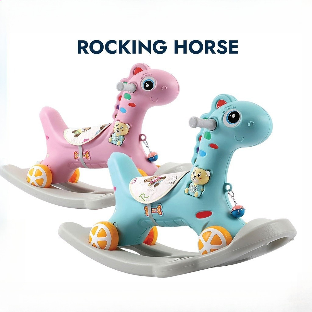 Kuda Goyang Mainan Budak Kids Rocking Horse Rider Push Car 2 In 1 ...