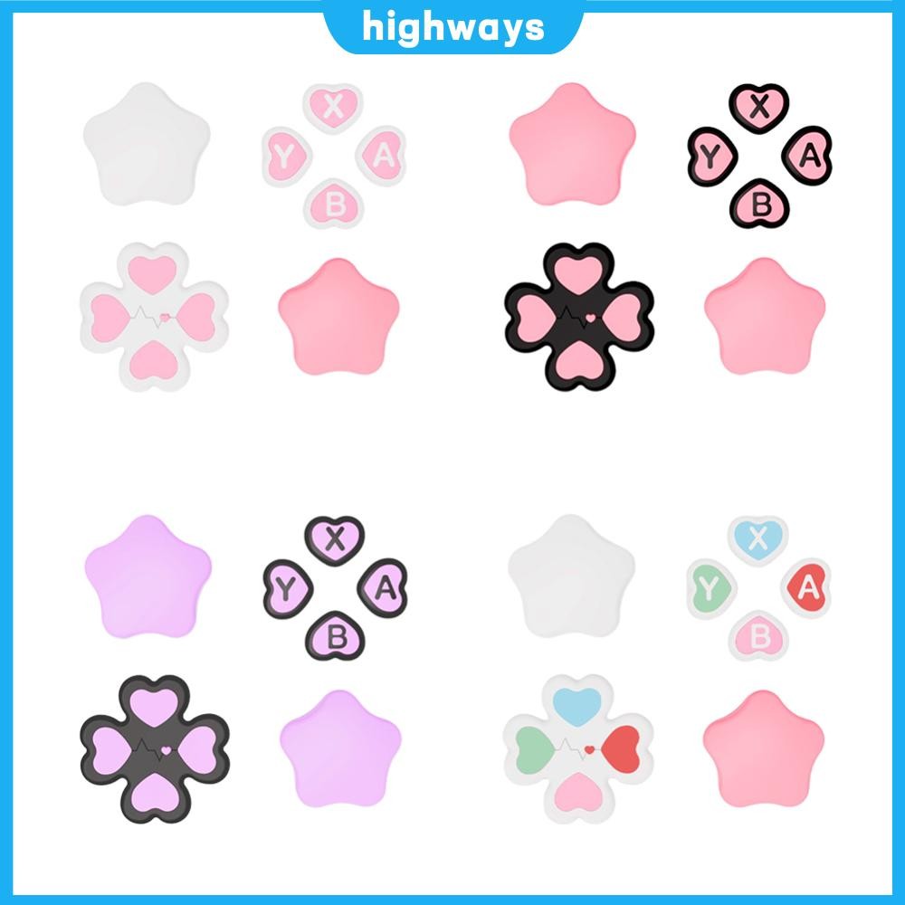 Joystick Cover Caps Silicone ABXY Key Buttons Sticker Thumb Sticks Grip ...