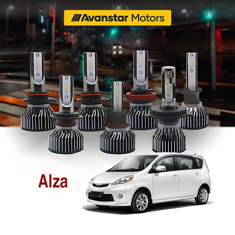 [PERODUA] Alza 2PCS Mini Type Car LED Headlight Bulb H3 H7 Hi/Lo Beam ...