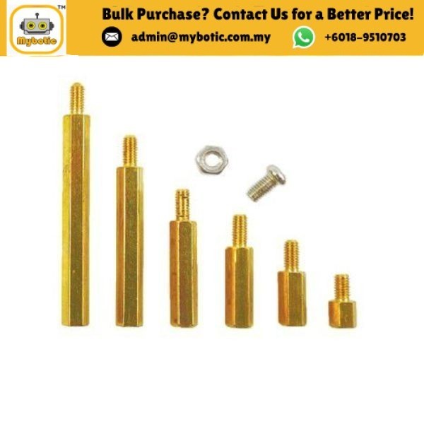 PCB Standoff Stand (Screw & Nut) - 6 / 10 / 15 / 20 / 25 / 30 / 40mm ...