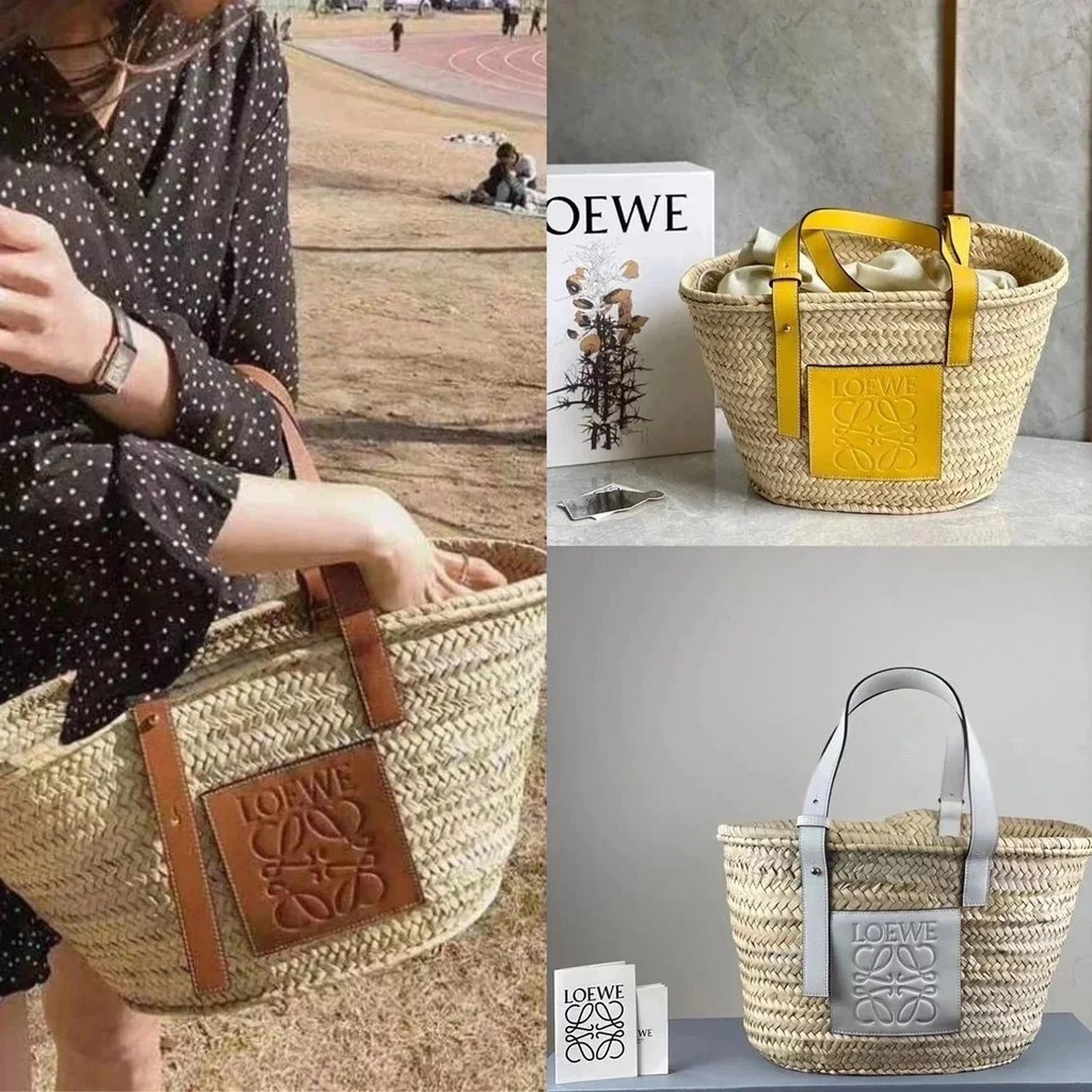 LOEWE LOEWE Summer New Style Straw Woven Vegetable Basket Straw Hat Bag ...