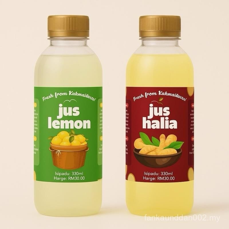 NEW!! JUS LEMON HALIA TANPA GULA | Shopee Malaysia