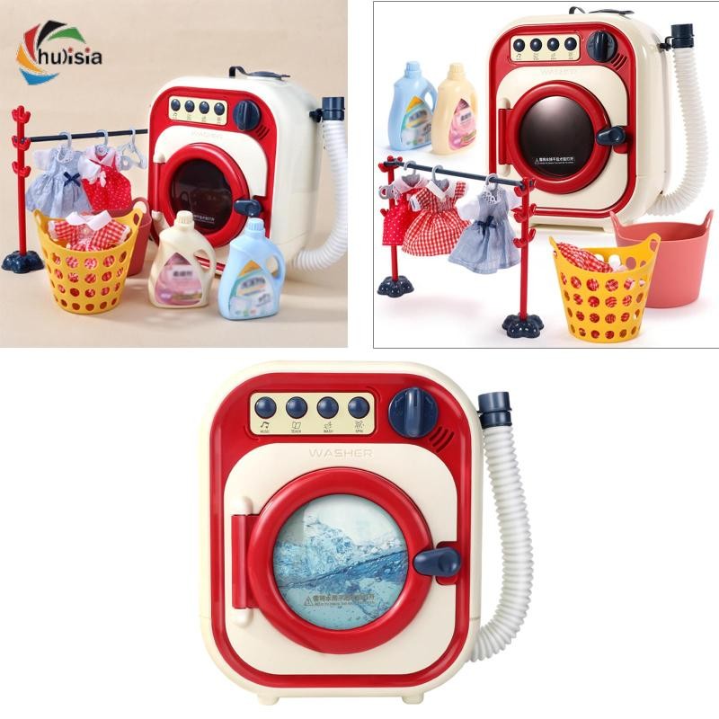 [chulisia] Kids Mini Simulation Washing Machine Pretend Play Mini ...