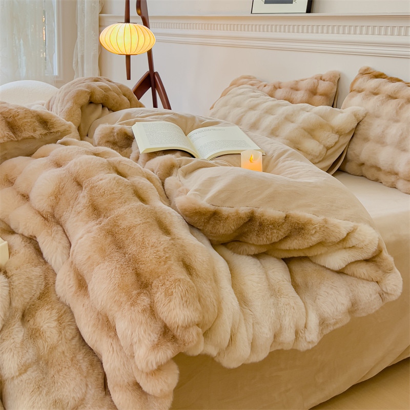 Tokas Big Rabbit Fur Ness Big Rabbit Fleece Milk Fleece Fur Double ...