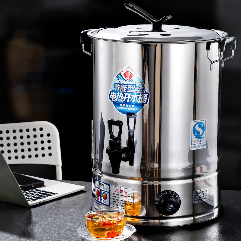18-68L Stainless Steel Electric Heating Water Bucket Commercial High ...