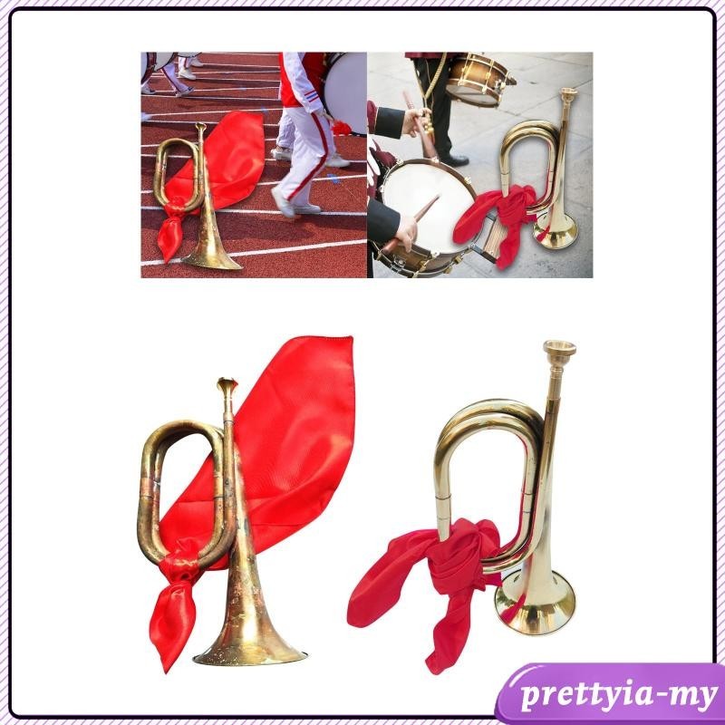 [PrettyiaMY] Scouting Trumpet Bugle Music Instrument Solid Copper and ...