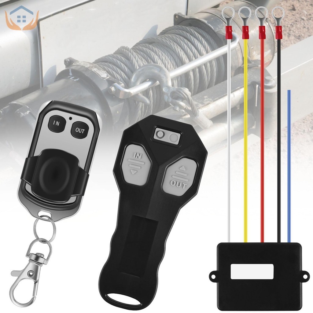 Wireless Winch Remote Control Kit 12V Universal Car Wireless Winch ...