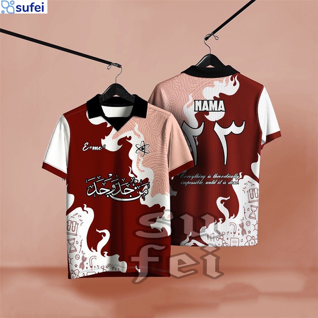2025 Choi Baju T-shirt Lelaki Thailand viral custom knitted Ootd collar ...
