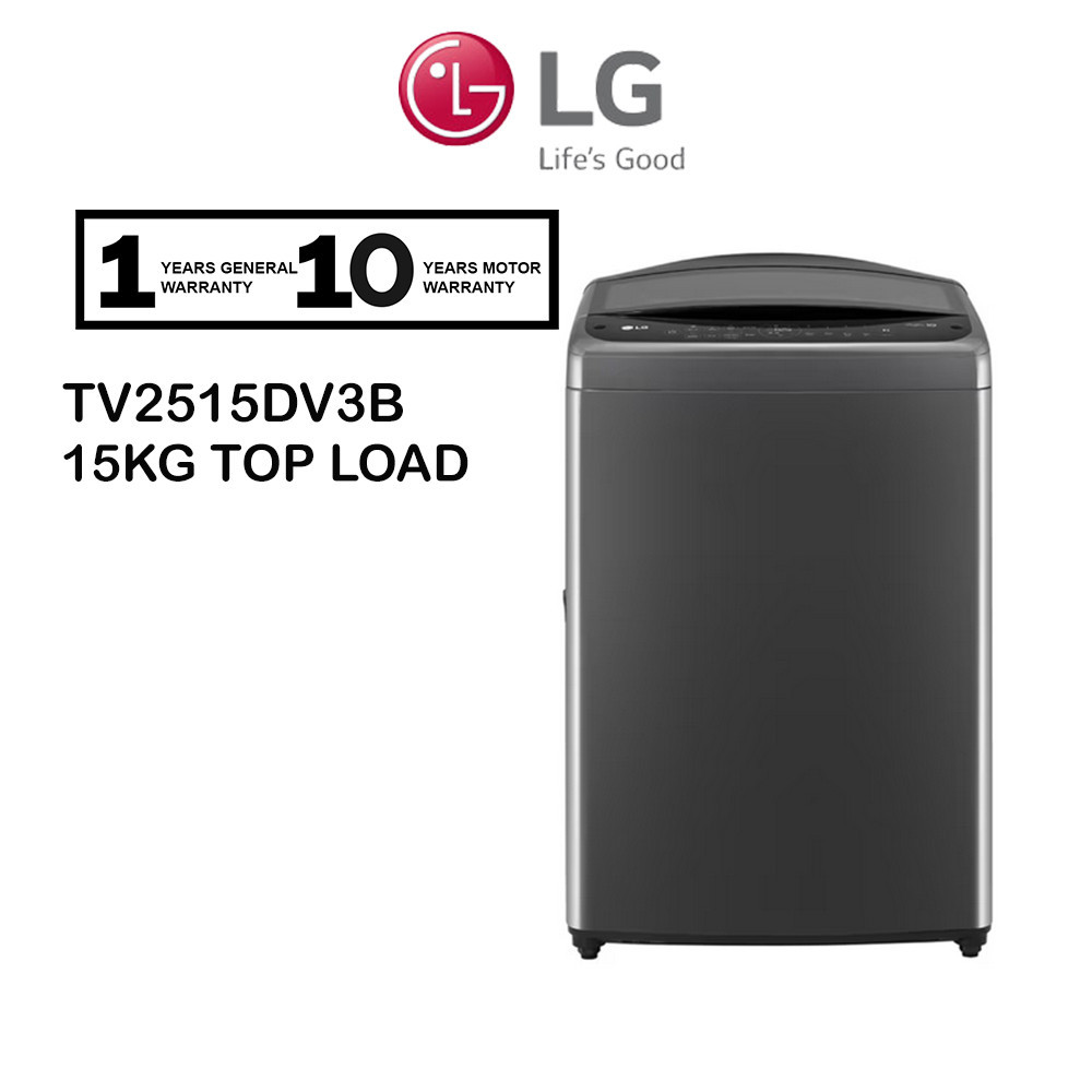 LG 15KG Top Loading Washing Machine TV2515DV3B AI Direct Drive Inverter ...