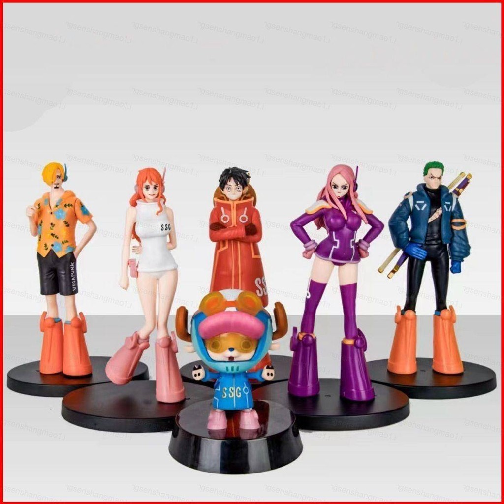 Flip ONE PIECE Action Figure Egghead Island Luffy Nami Sanji Tony Tony ...
