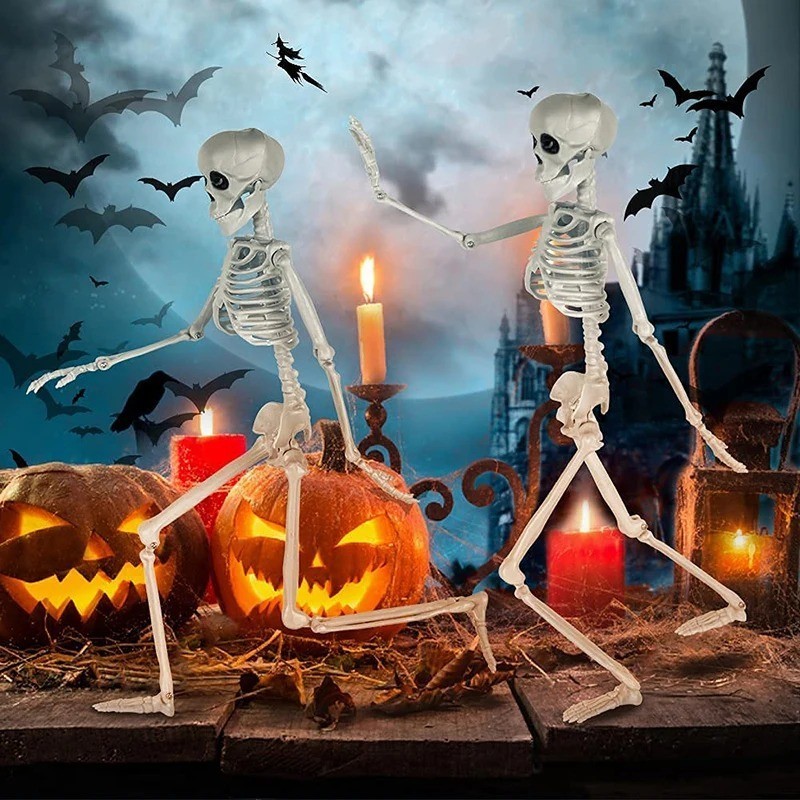 POSSBAY Skeleton Animal Plastic Bones Horror Halloween Prop Human ...