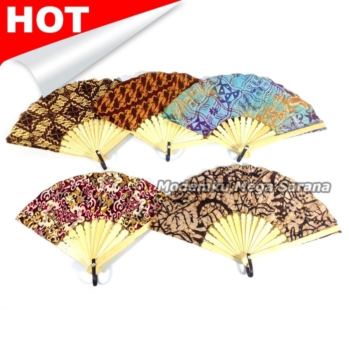Souvenir Batik Fan Length 21cm | Shopee Malaysia