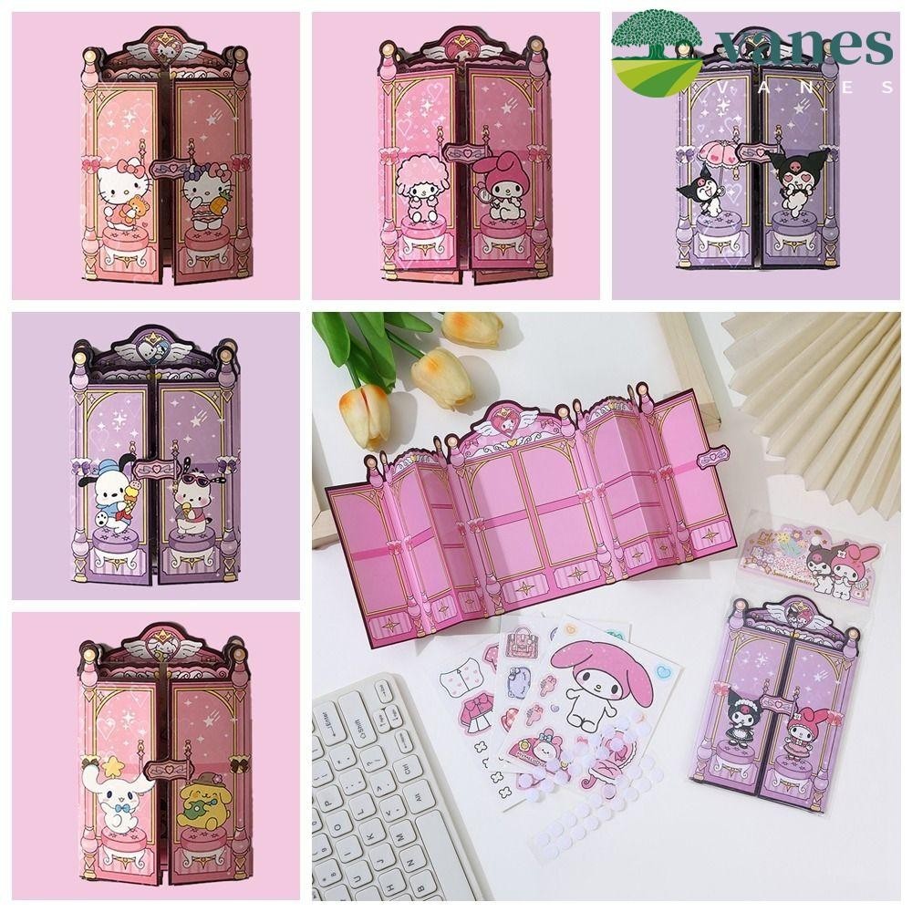VANES Kuromi Quiet Book, Melody Kuromi Melody Sticker Games, 3D ...