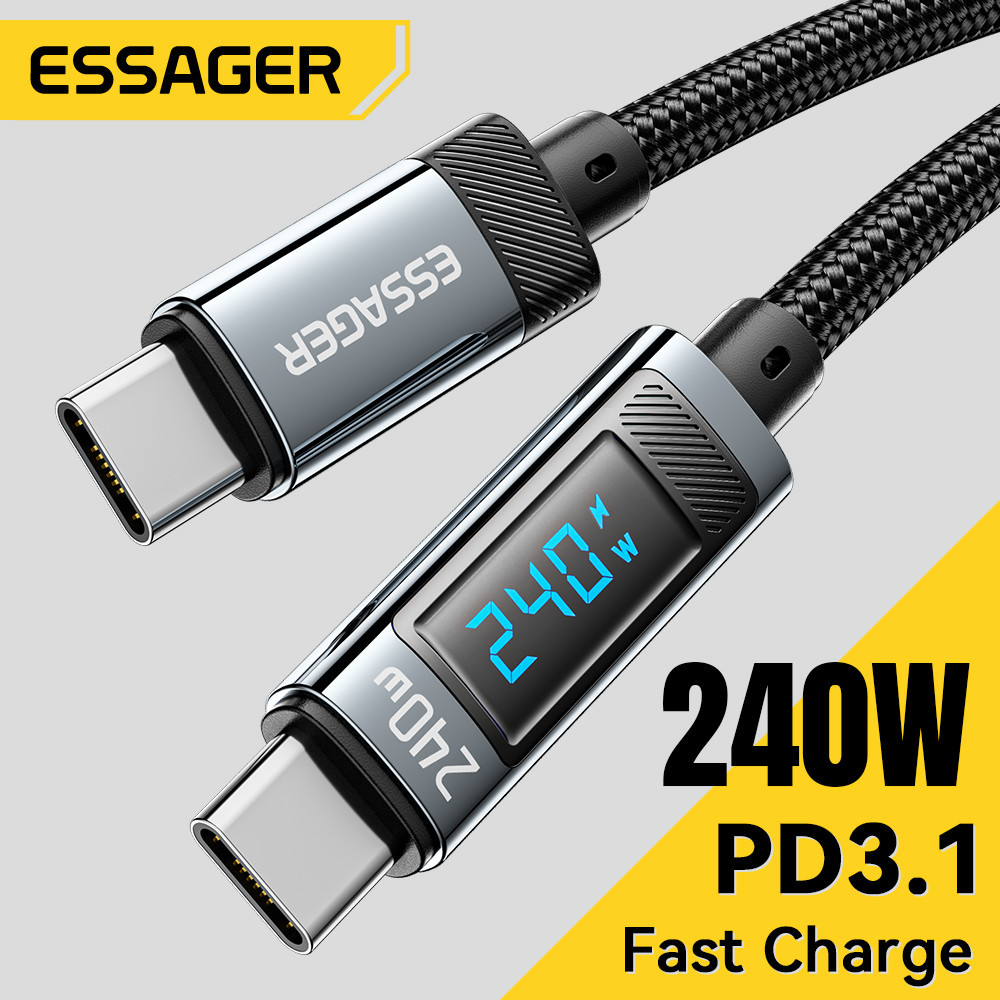 Essager Pd 240W Super Fast Charging Type-C Cable Quick Charge Pd 3.1 ...