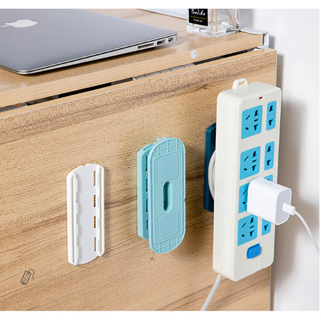 Self Adhesive Power Strip Desktop Socket Holder Fixator Cable Organizer ...