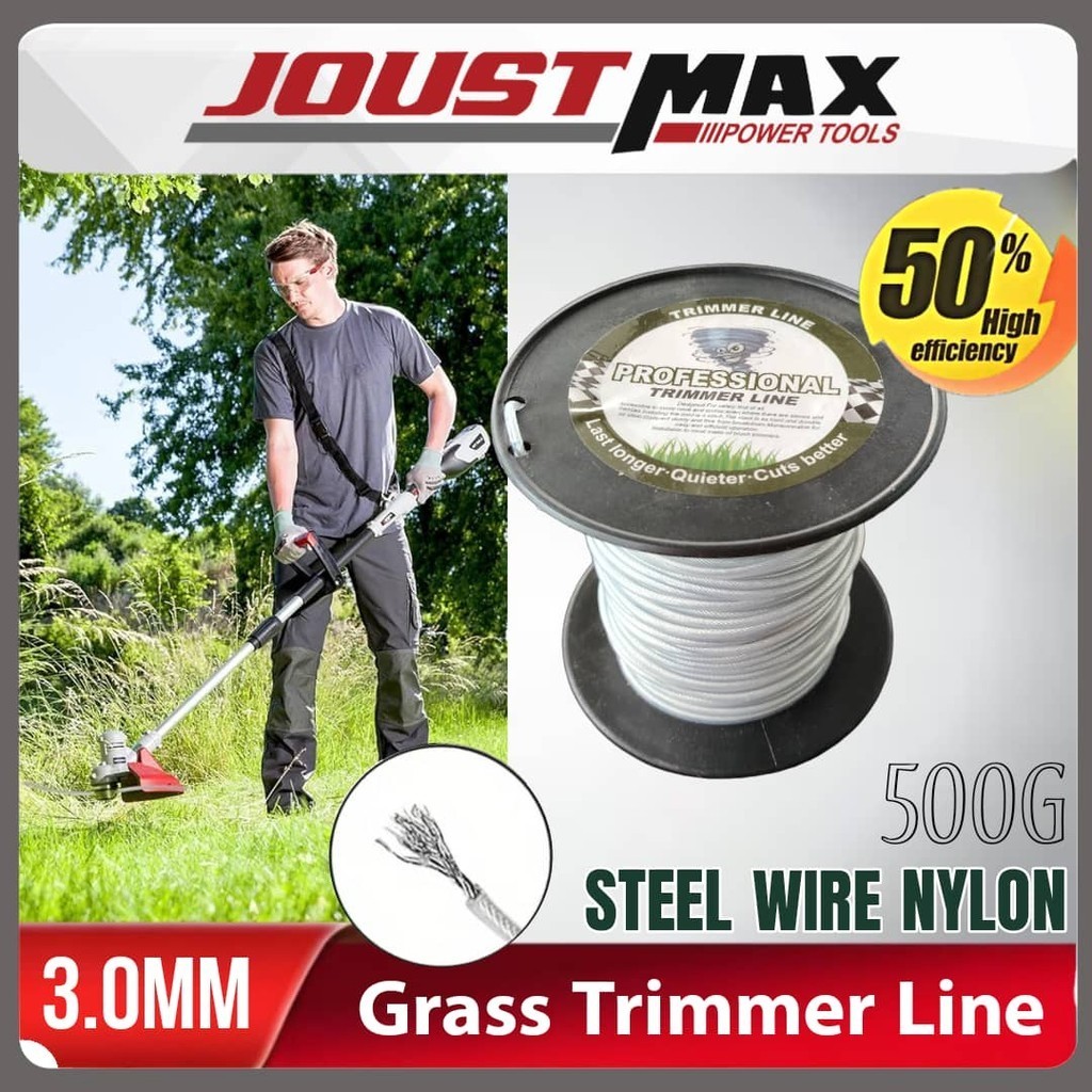 3mm Steel Weeding Wire Nylon Grass Trimmer Line Rope Brush Cutter Wire ...