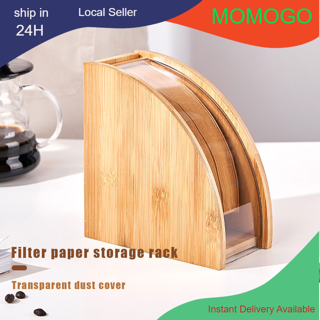 Coffee Filter Paper Box Dustproof Moisture Proof Filter Paper Storage ...