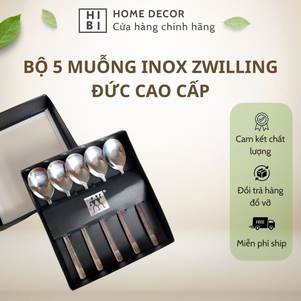 Set of 5 German Zwilling Stainless Steel Spoons, Anti-Rust, Luxurious ...