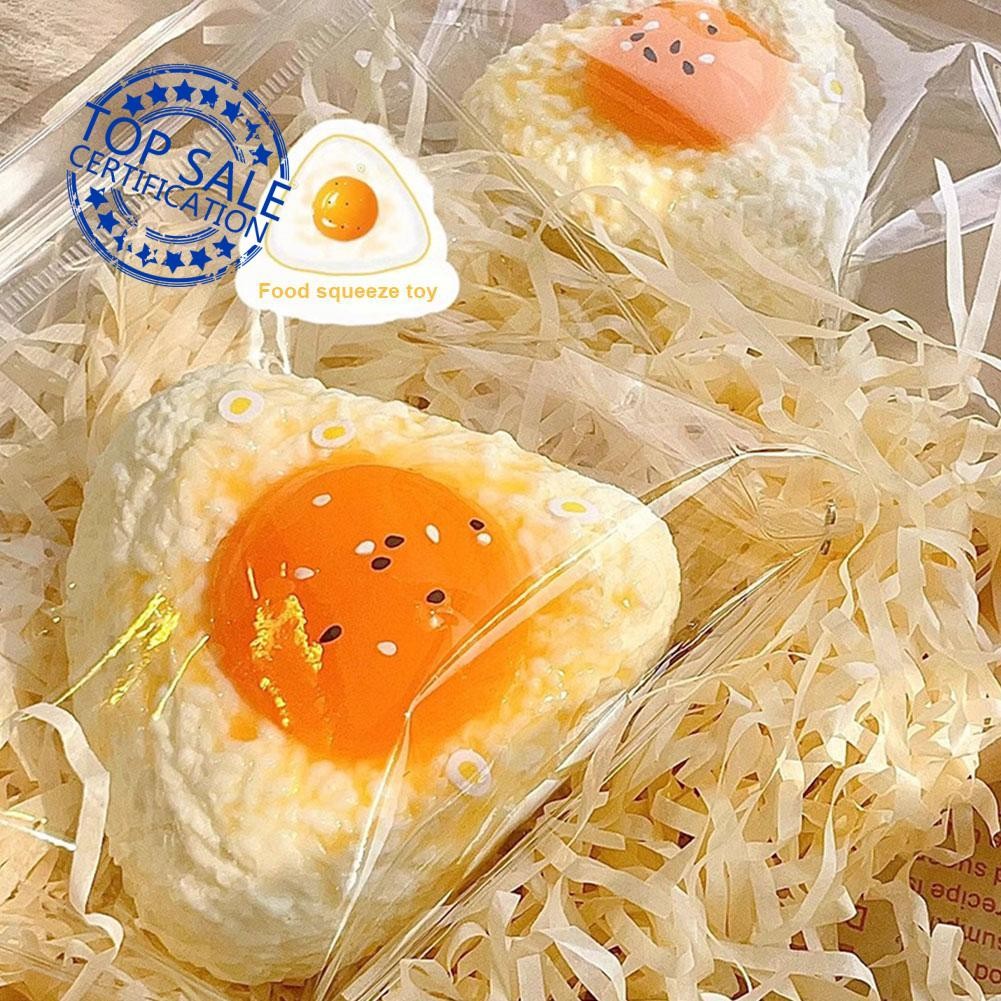 Handmade Silicone Egg Rice Ball Mochi Taba NEW Fidget Squeeze Toy ...