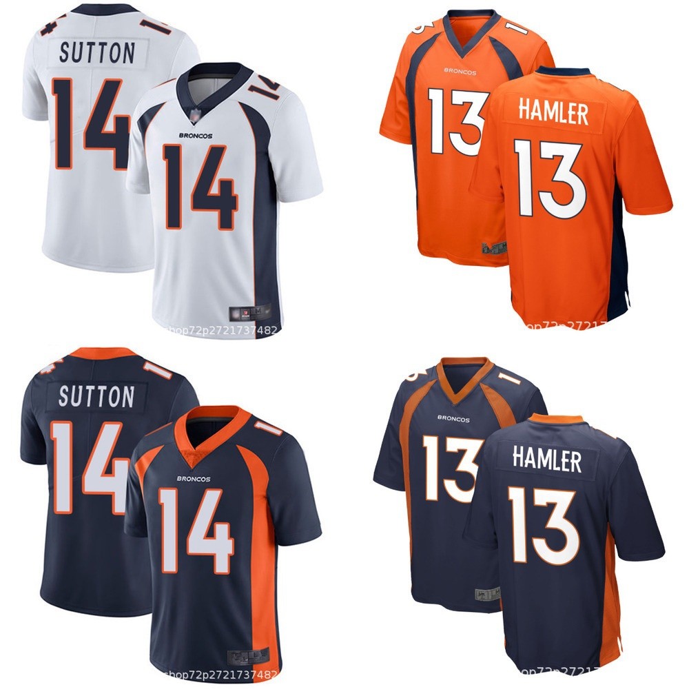 New Nfl Mustang football 2022 wear 58 # miler3 30 orange white dark ...