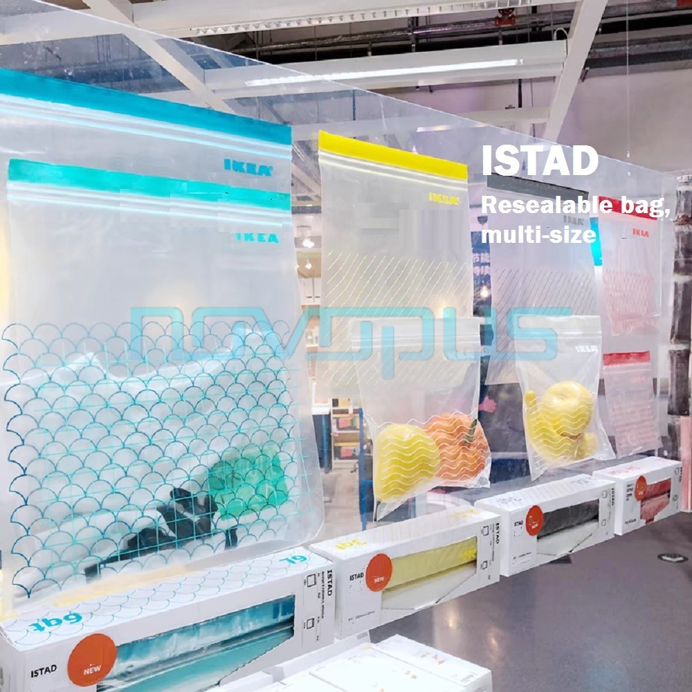 NOVO Resealable Double Ziplock Plastic Bag Storage / Freezer Bag / Beg Plastik Kedap Udara Dapur ...