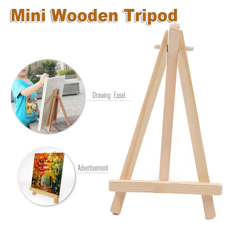 Mini Wooden Tripod - Foldable Painting Props Easel - for Children ...