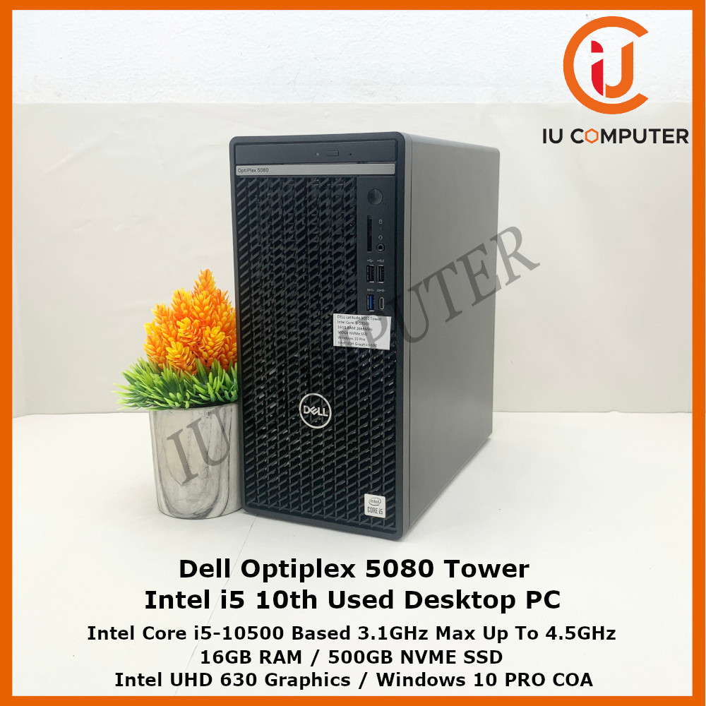 DELL OPTIPLEX 5080 MT INTEL CORE I5-10500 16GB RAM 512GB SSD USED ...