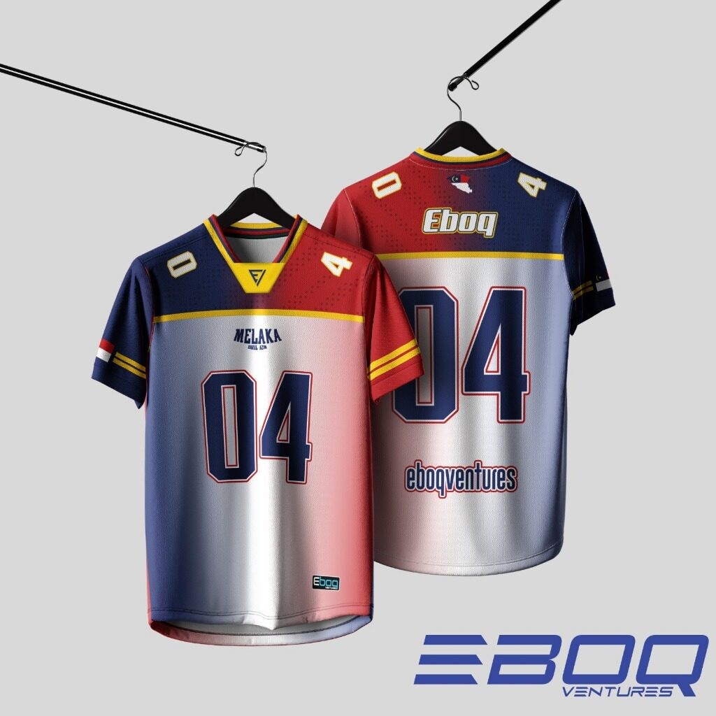 Eboq Exclusive NFL Sports Jersey NFL Baju Top Eboq Sublimated Jersey ...
