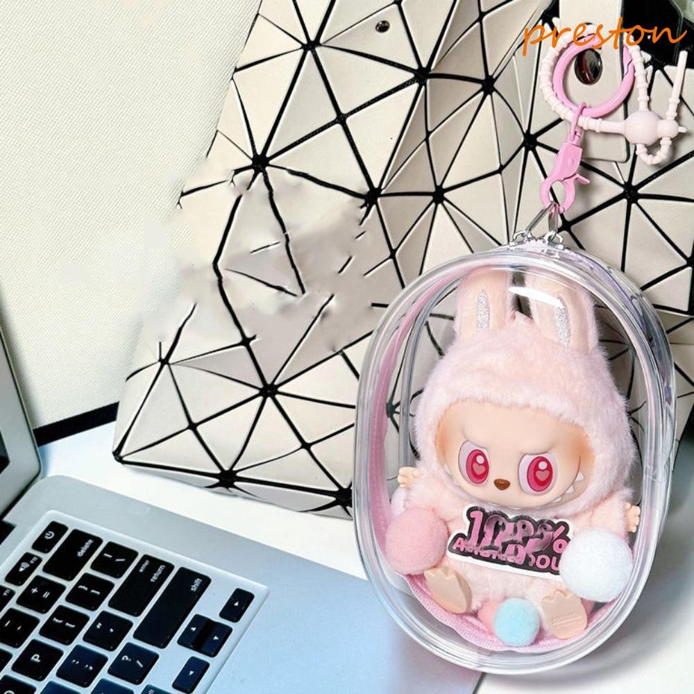 PRESTON Labubu Display Bag, with Keychain Dust-proof Labubu V2 Doll ...