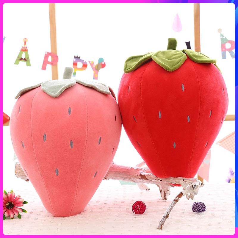 (Ready Stock) 50cm 60cm New Strawberry plushie pink plushie Strawberry ...