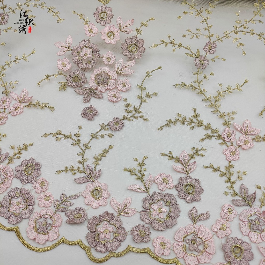 Baru ketibaan air larut bunga tiga dimensi sulaman pelbagai warna ...