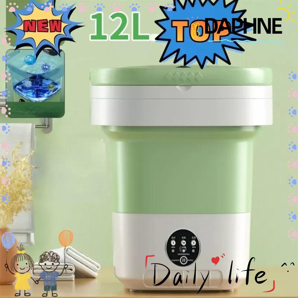DAPHNE-HOME Mini Washing|Foldable 3 Models Travel Washing|Upgraded 12L ...