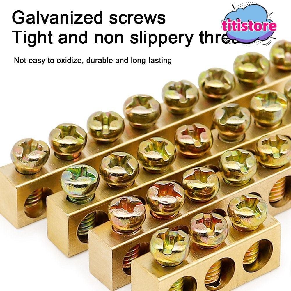 TITISTORE Wire Connector, With Hole Screw Multi-specification Copper ...