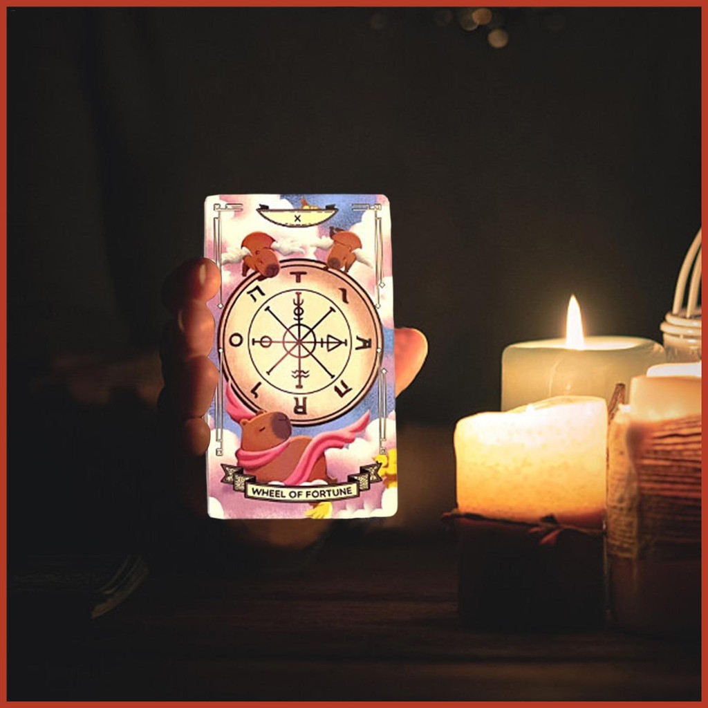 Capybara Tarot Cards Spirit Divination Waterproof Animal Oracle Card ...
