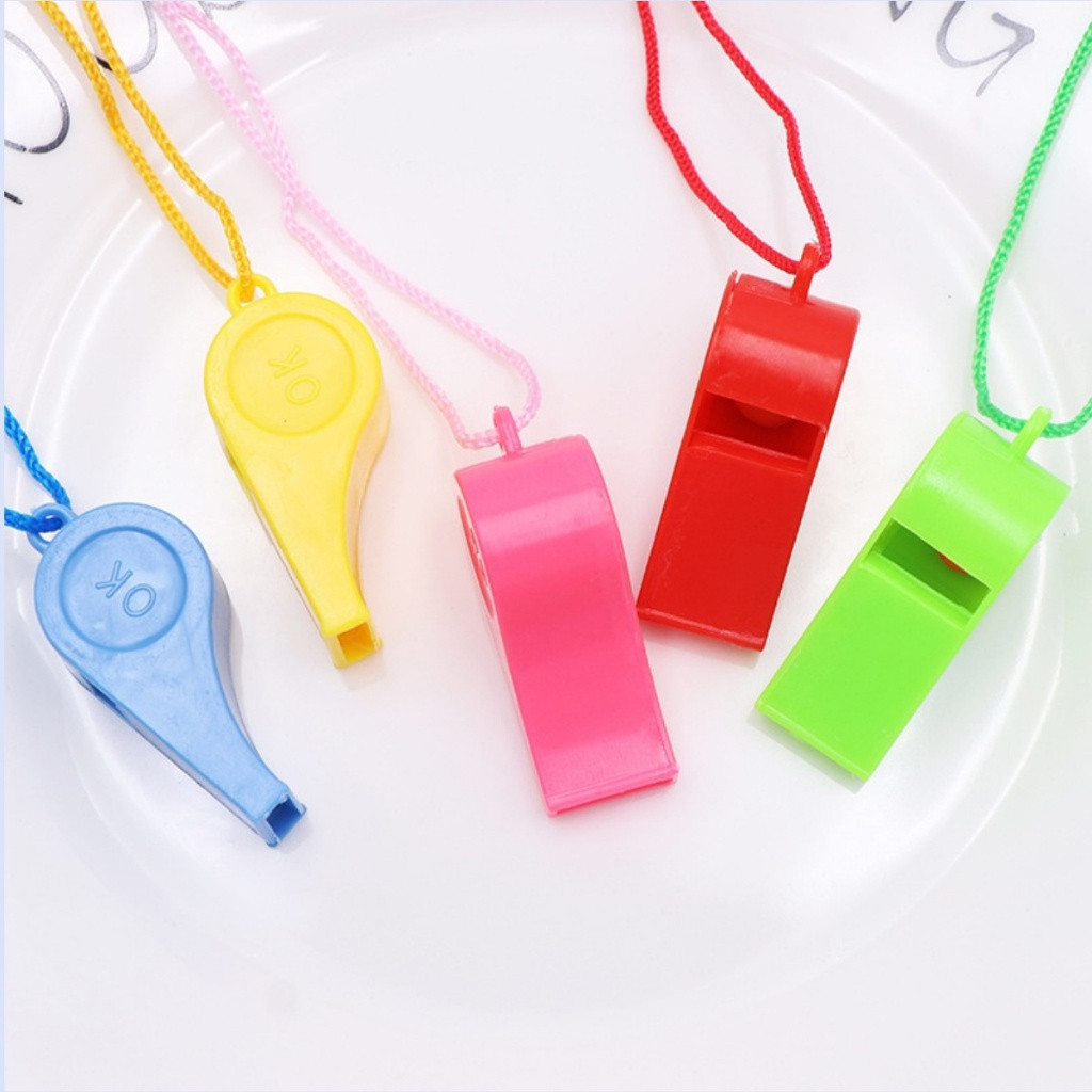 JOY Wisel Plastik Plastic Whistle Wisel Thick Belt Rope Children Safety ...