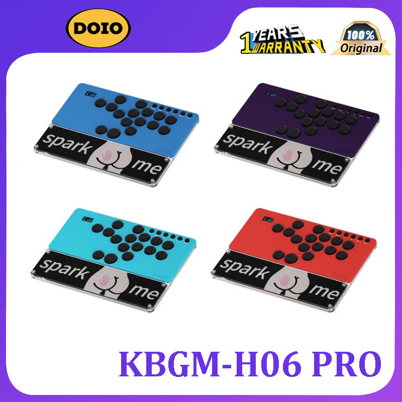 DOIO KBGM-H06 PRO HITBOX Aluminum Alloy A4 Portable Gaming Keyboard Street Fighter 6 King of ...